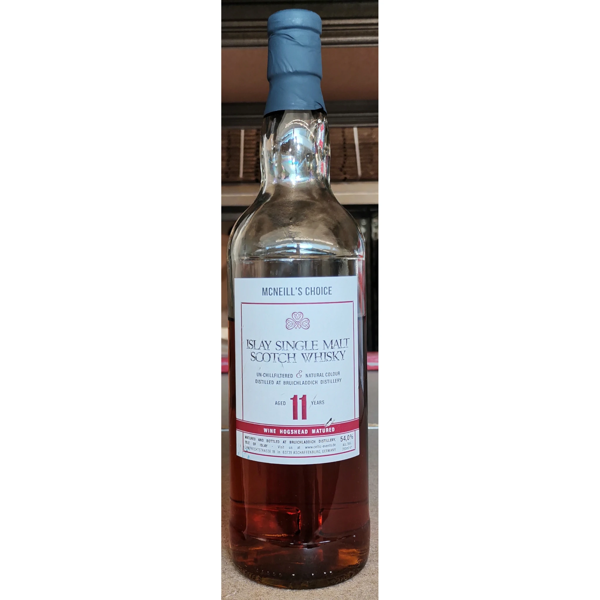 REST: Bruichladdich 11 Jahre 54% Wine Hogshead Matured 2023 McNeills Choice