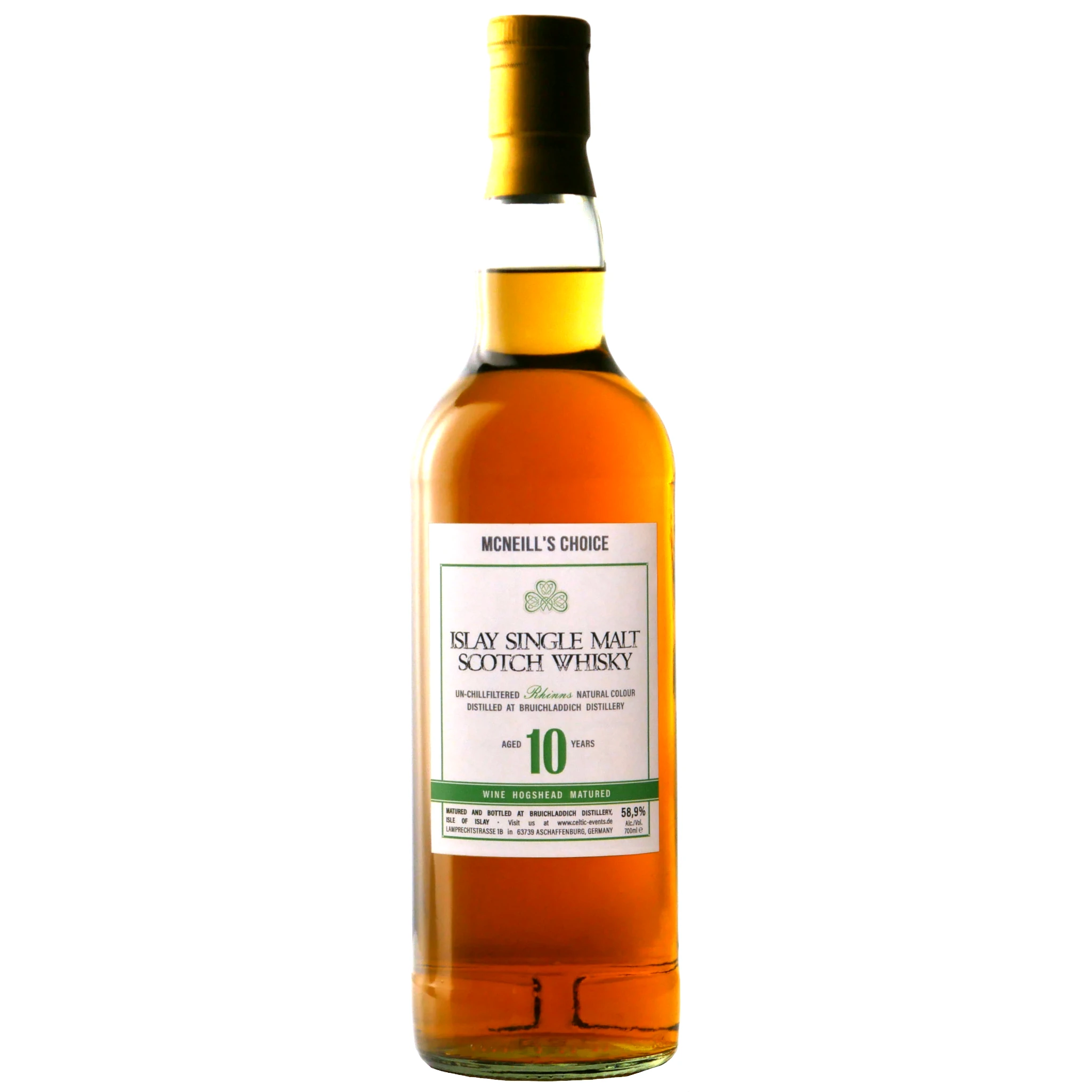 Bruichladdich Rhinns 10 Jahre 58,9% Wine Hogshead Matured 2023 McNeills ...